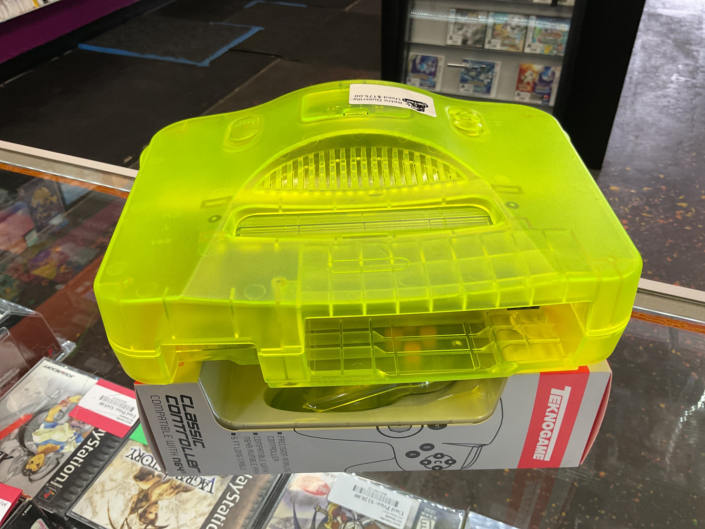 N64 Console Custom Shell (Extreme Green) – Retro Guerrilla